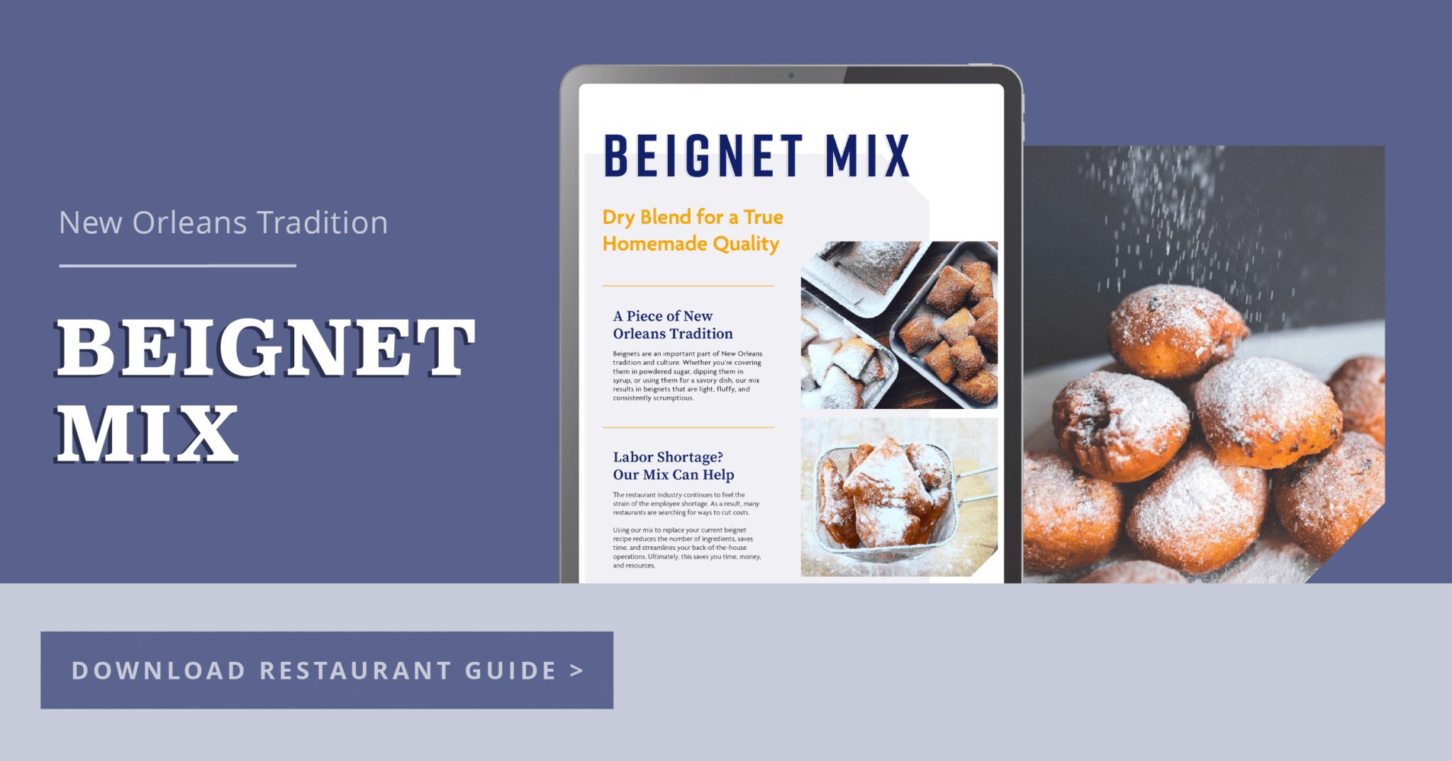 Beignet Mix: Restaurant Guide - Gulf Coast Blenders